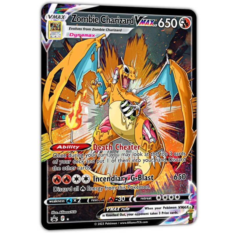 Thick Charizard Card - Etsy