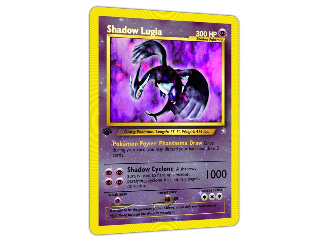 Shadow Lugia Full Holo Custom Trading Card - Etsy