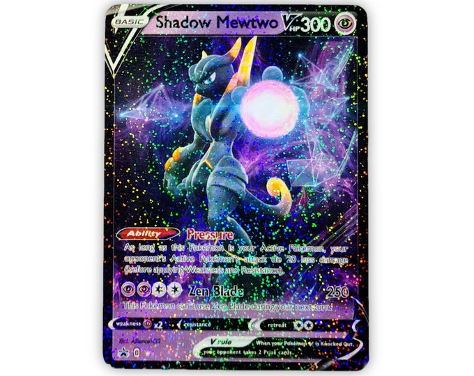 Mewtwo Vmax Gaming Shining Gx Ex M Mega Ultra Pokemon Gx Ex Card Custom ...