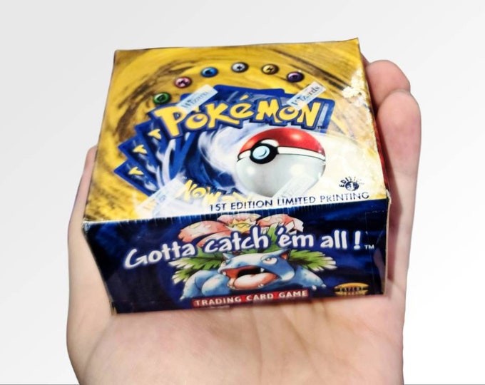 MINI 1st Edition Shadowless Base Set Booster Box W/ 3 Sealed Mini ...