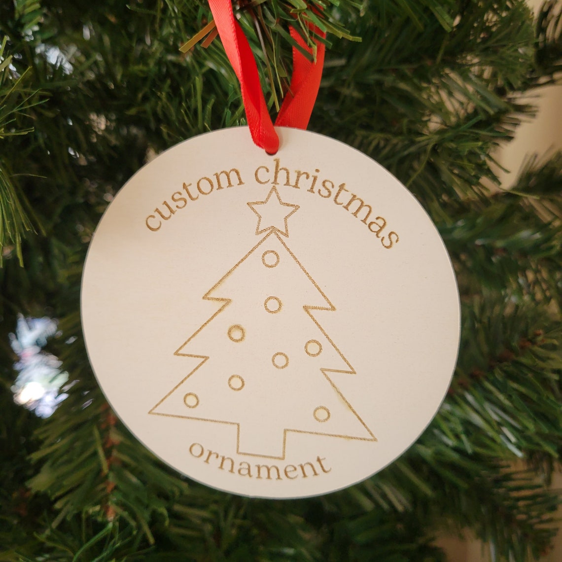 Design Your Own Christmas Ornament Custom Wooden Ornament - Etsy