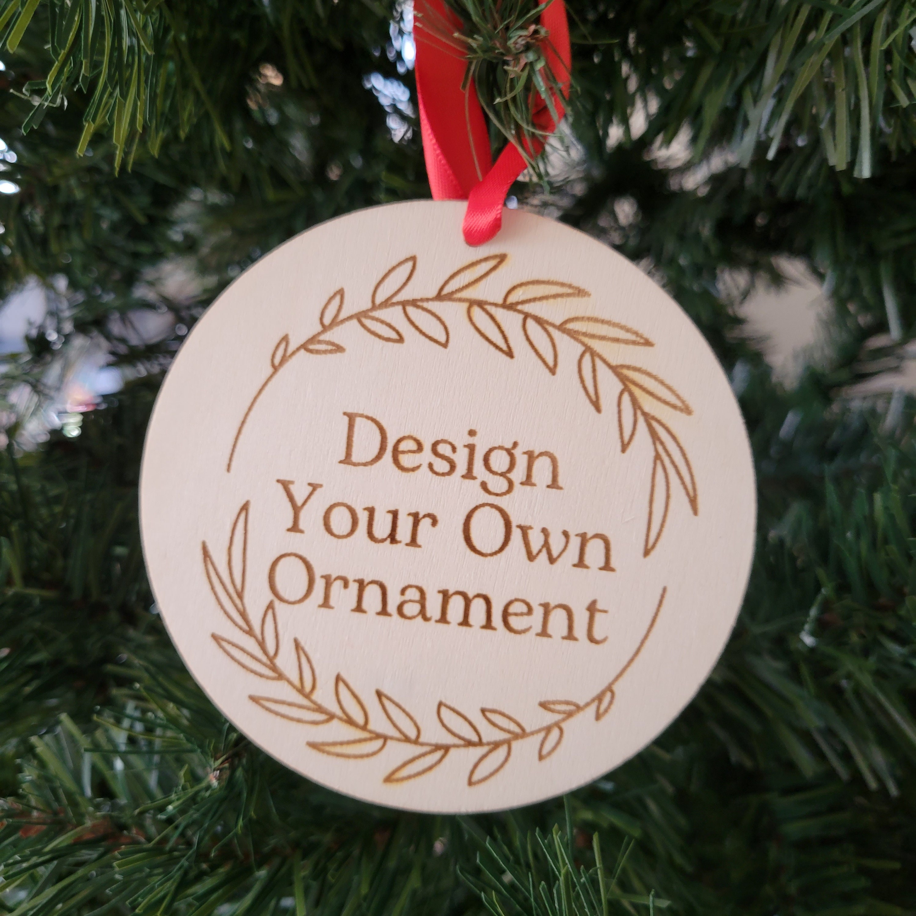 Design Your Own Christmas Ornament Custom Wooden Ornament - Etsy