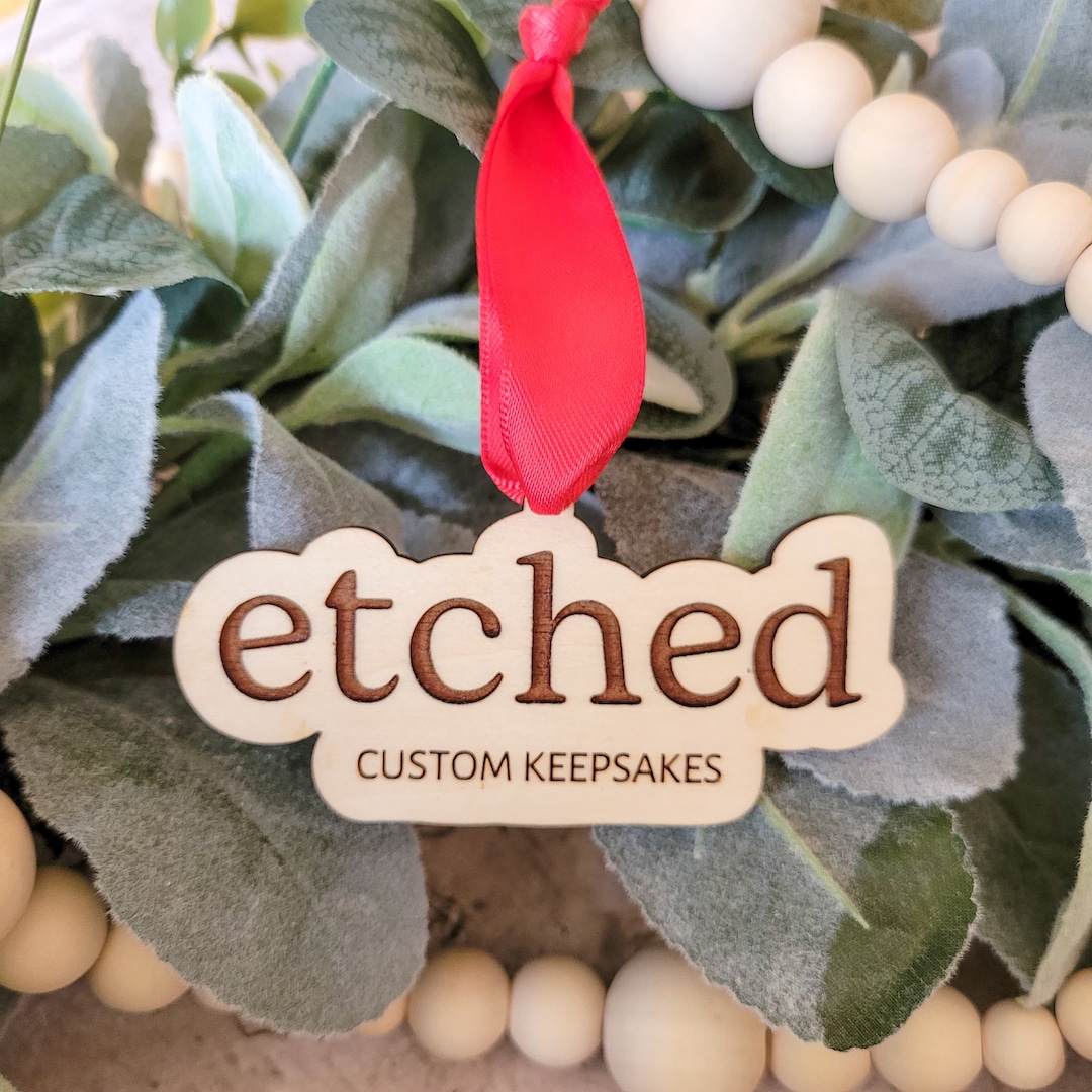 Custom Logo Ornament | Custom Wooden Ornament | Corporate Christmas ...