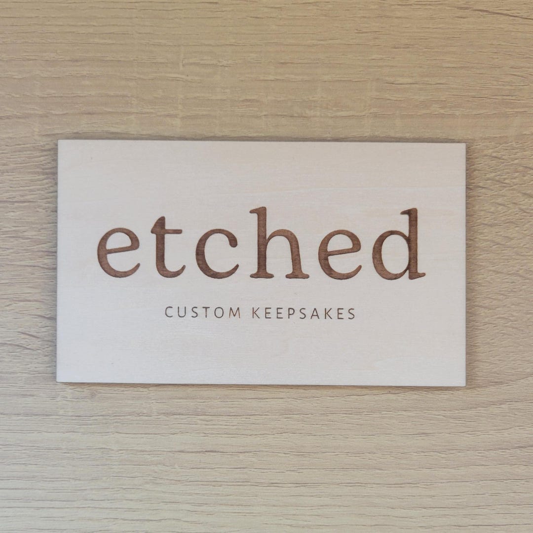 Custom Wooden Business Sign | Engraved Logo Sign | Round or Square ...