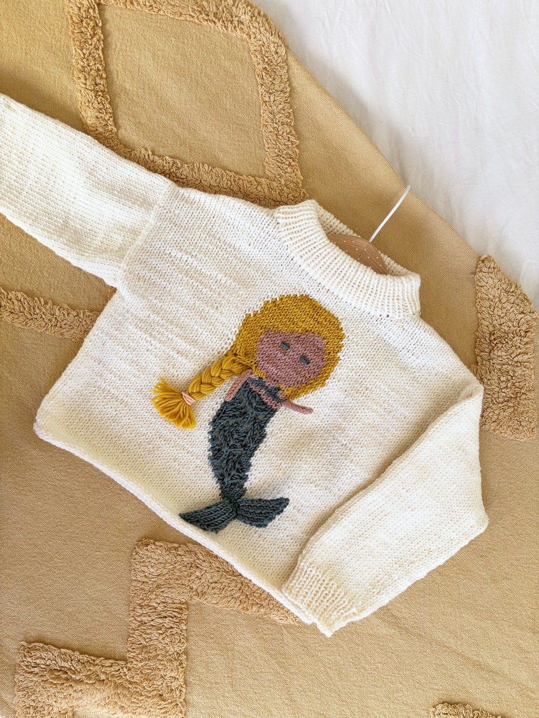 Mermaid Sweater Knitting Pattern: Ariel Inspired, Sizes 2-16 Years (eng ...