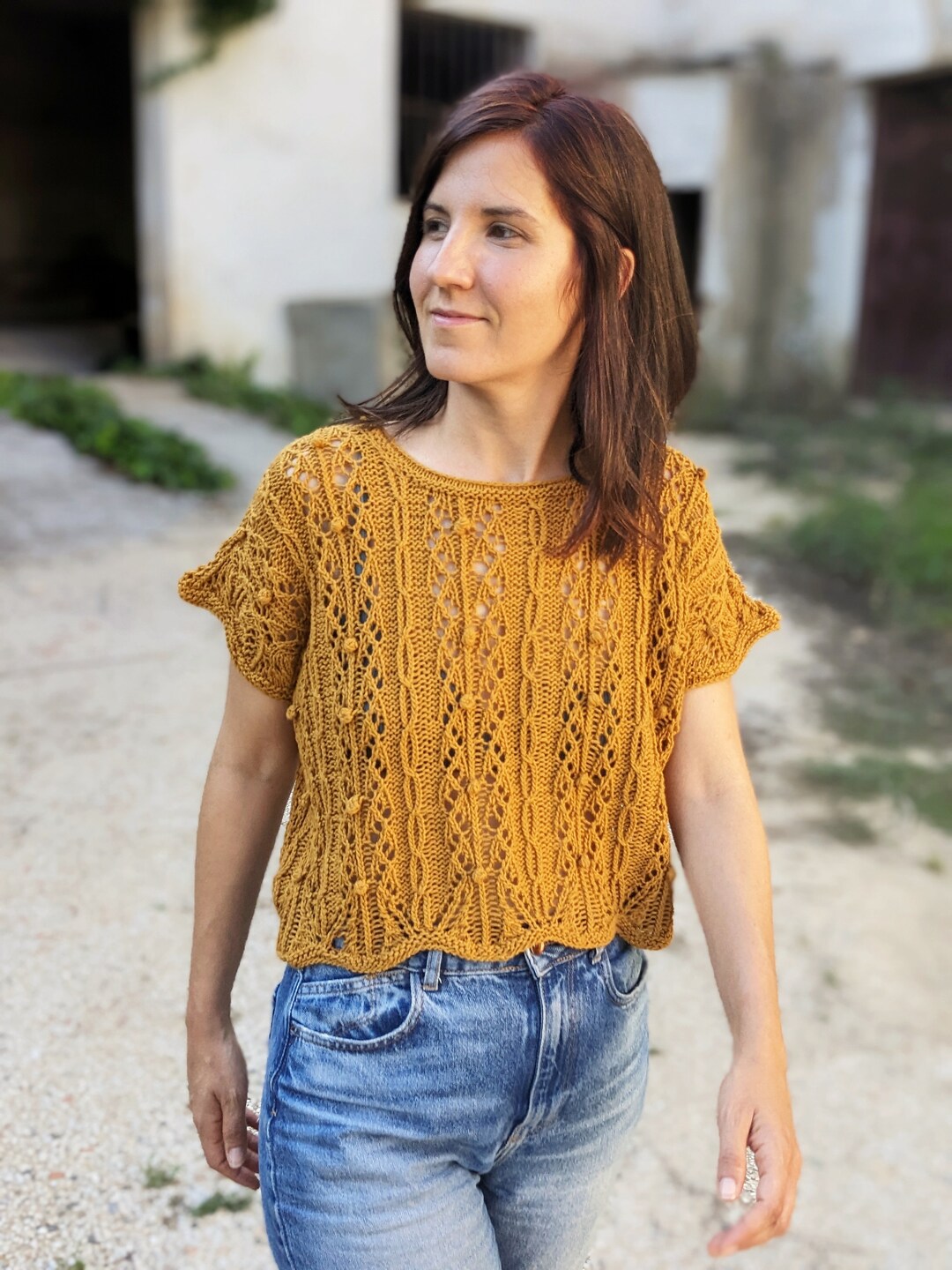 Mara Tee Knitting Pattern (eng) / Patrón De Punto (esp). Lacework ...
