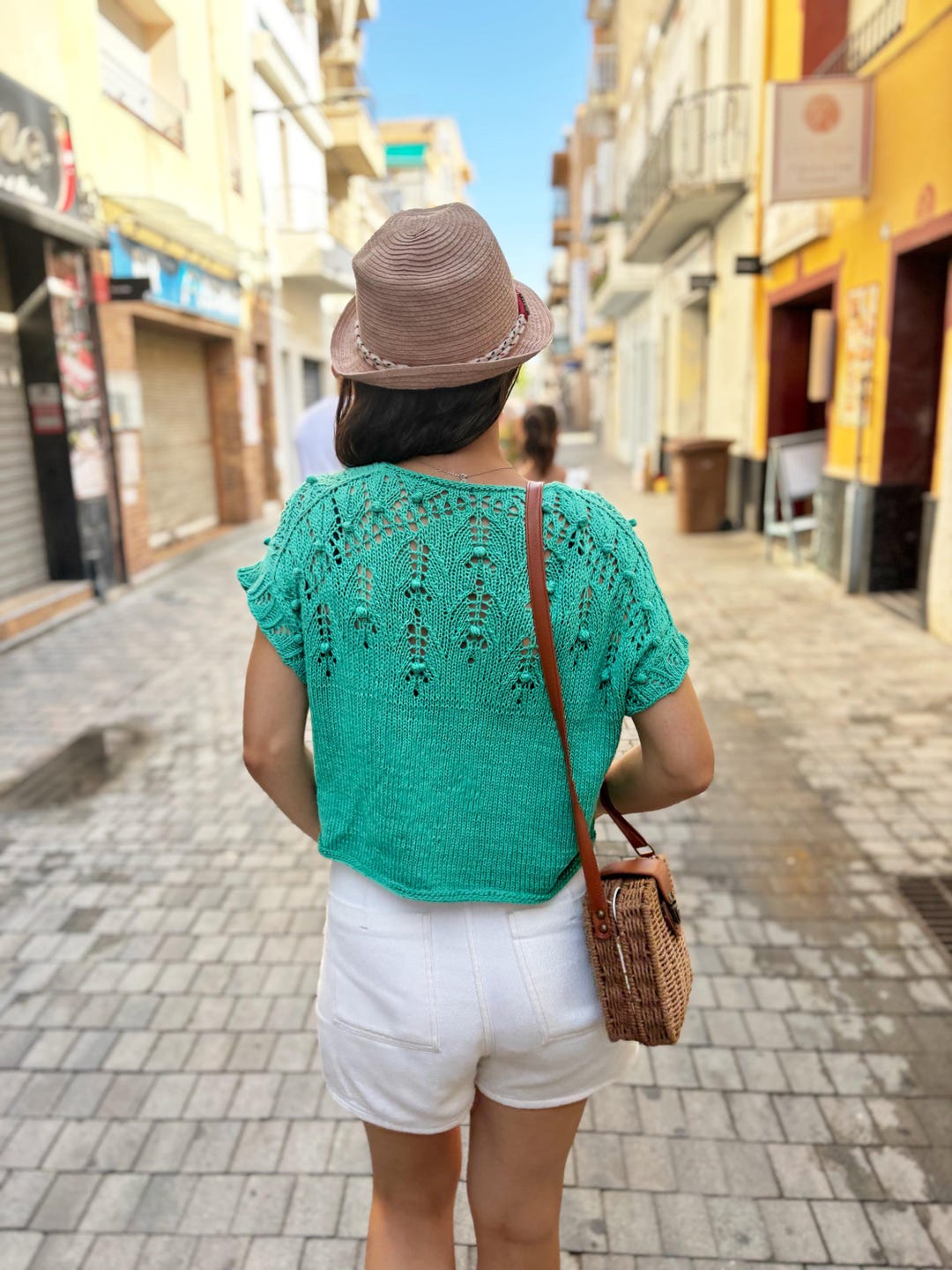 Amaia Lacework Tee Knitting Pattern: Romantic Summer Top (english/spanish) - Etsy