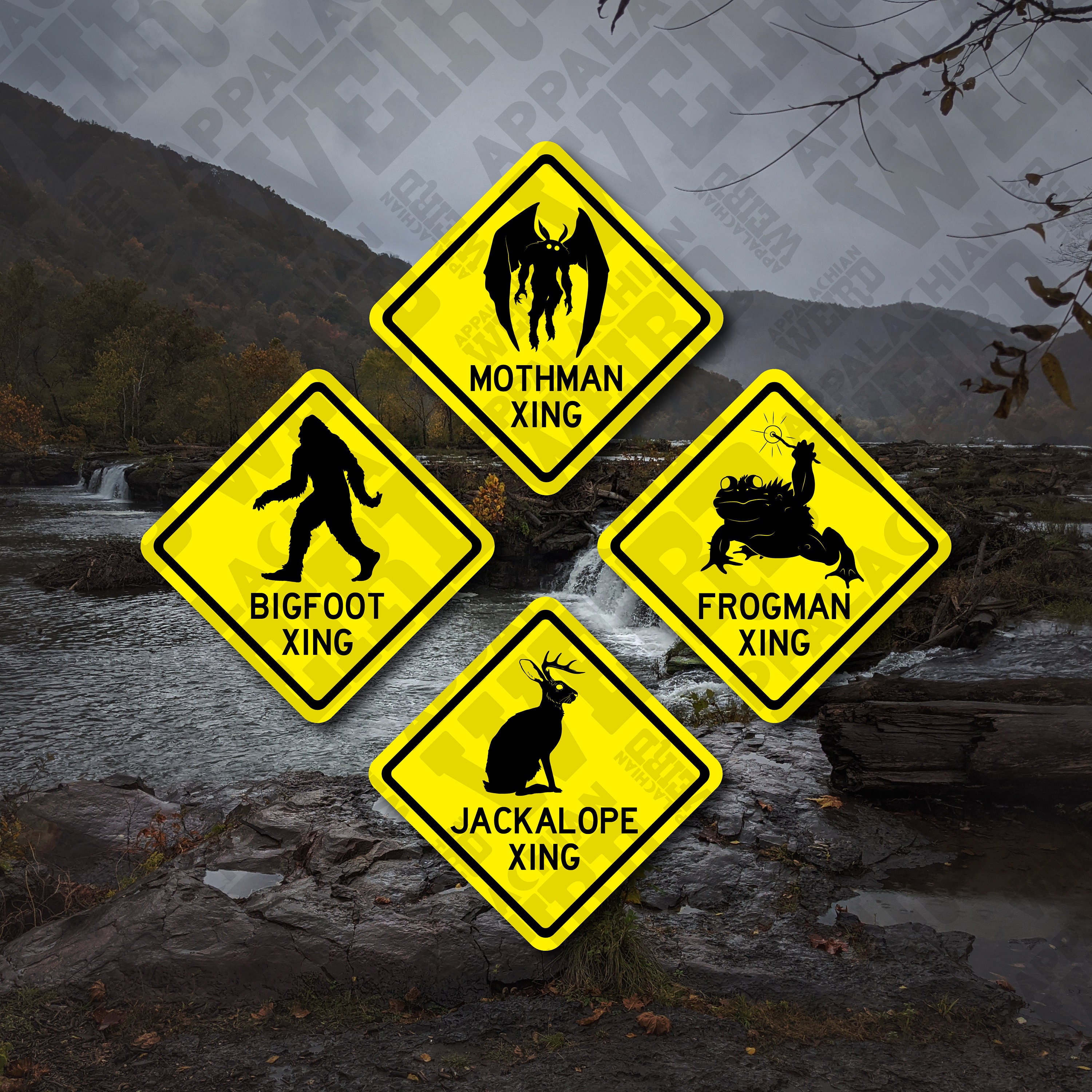 Cryptid Crossing Vinyl Decal - Etsy