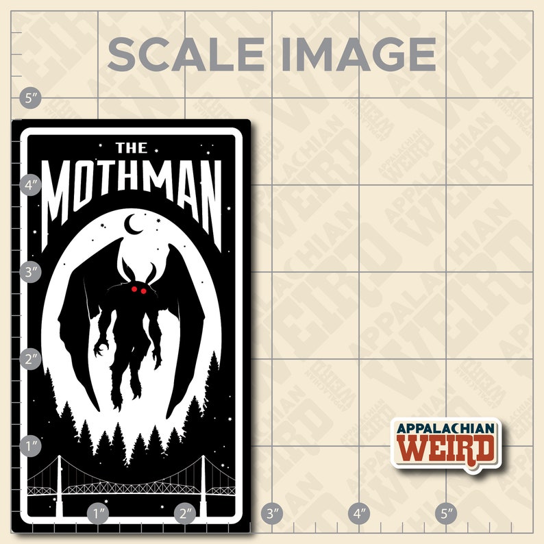 The Mothman Tarot Vinyl Decal - Etsy