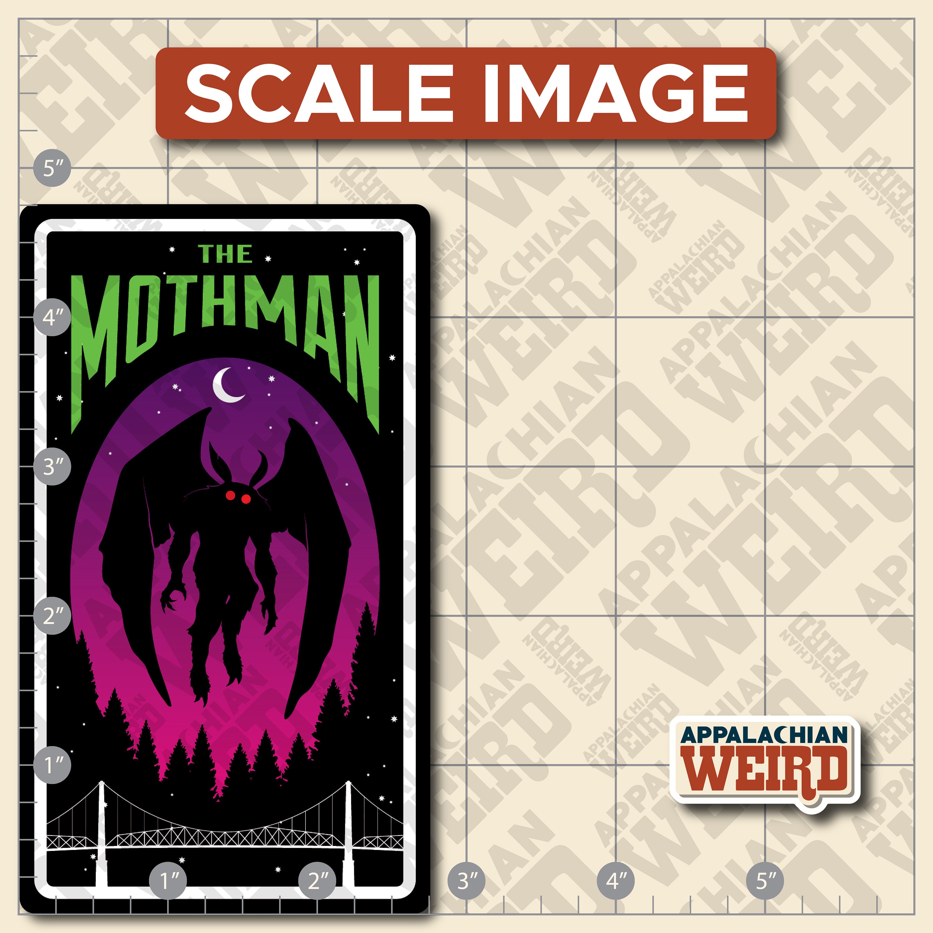 The Mothman Tarot Vinyl Decal - Etsy