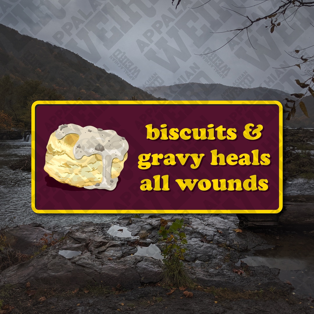 Biscuits & Gravy Heals All Wounds Vinyl Decal - Etsy
