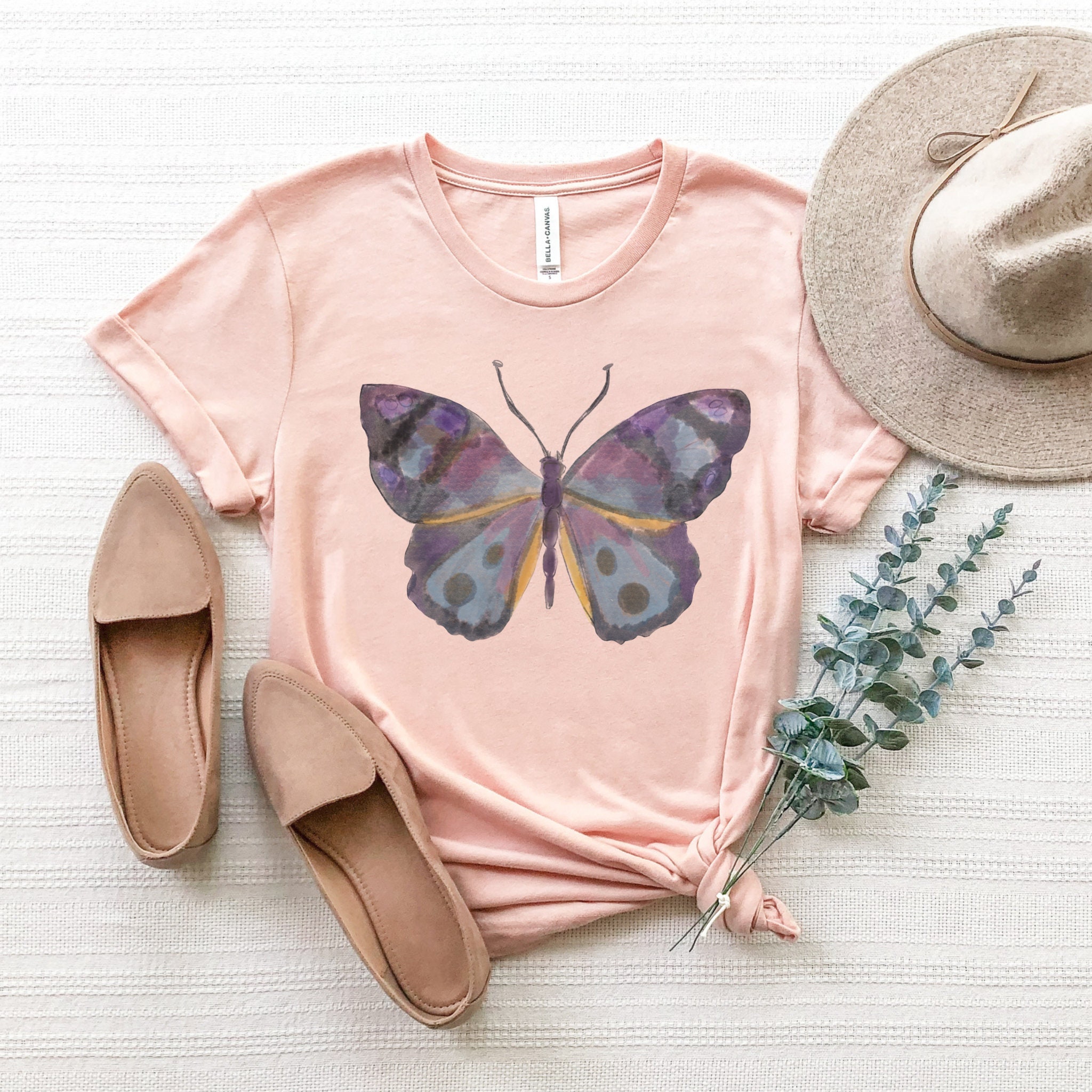 Butterfly Shirt Trendy Shirt Comfy Shirt Cute Butterfly - Etsy