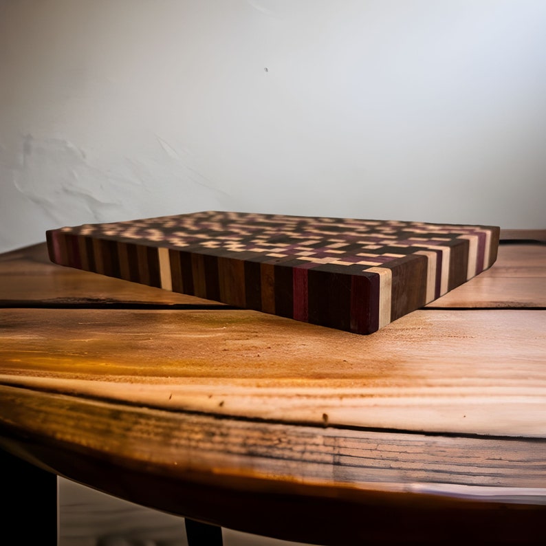 Handcrafted Hardwood Cutting Board Purple Heart Walnut - Etsy