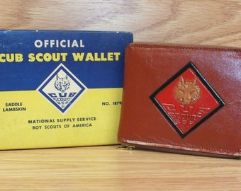 Memorabilia Collectibles Cub Scout Leather Wallet etna.com.pe