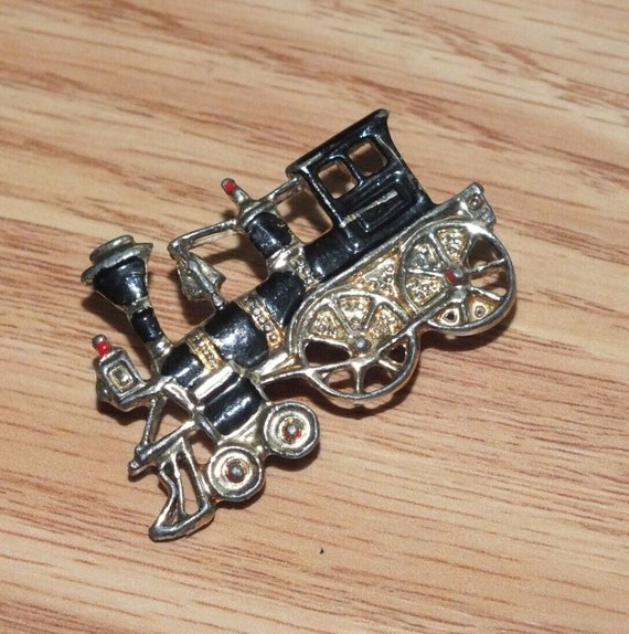 Vintage Gold Tone Steam Locomotive Train Collectible … - Gem