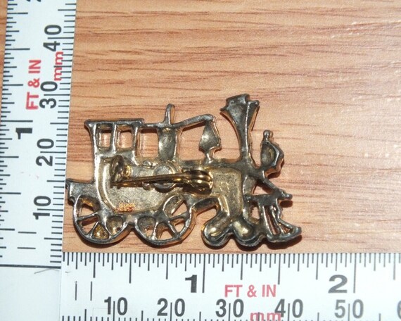 Vintage Gold Tone Steam Locomotive Train Collectible … - Gem