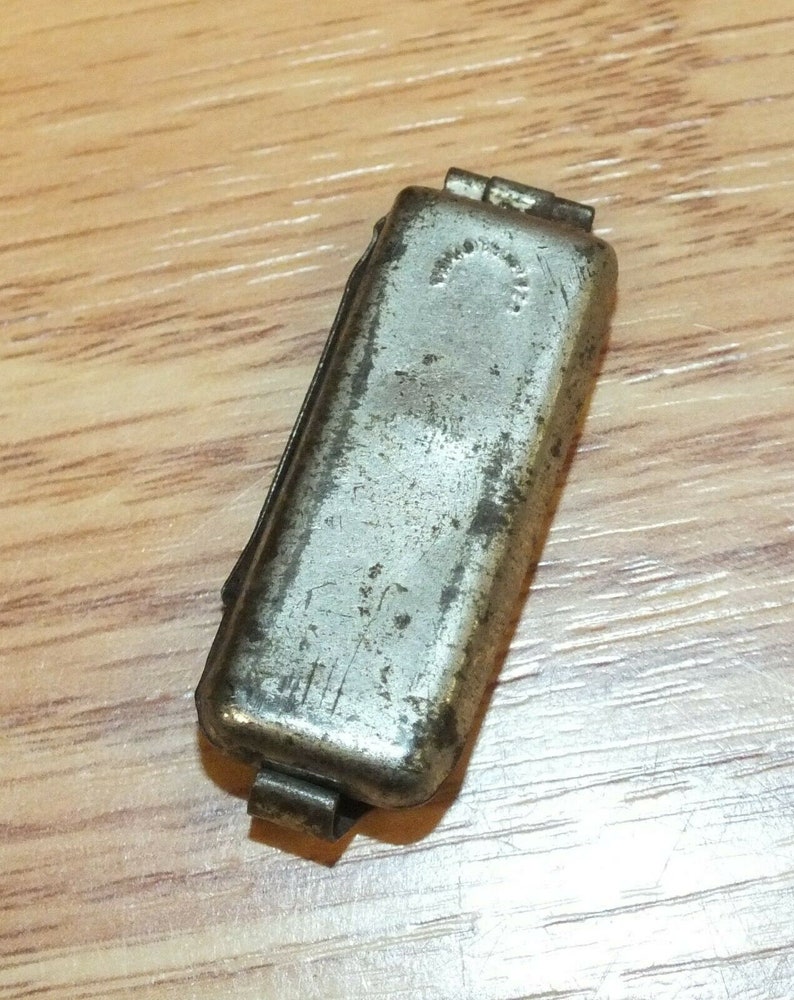 Vintage Metal Religious Catholic Pocket Shrine Capsule With Statue ...