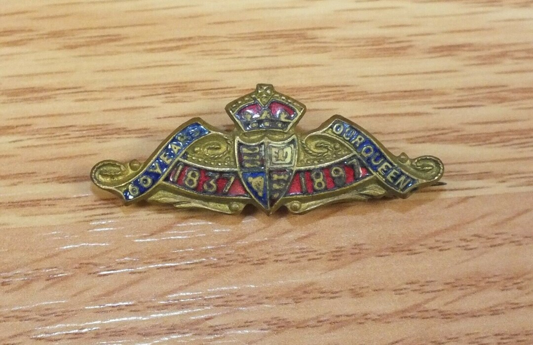 Vintage 1837 to 1897 60 Years Our Queen Victoria Collectible Rare Lapel ...