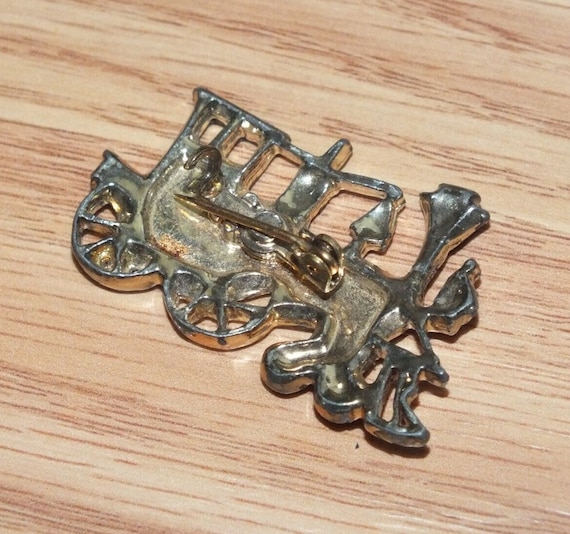 Vintage Gold Tone Steam Locomotive Train Collectible … - Gem