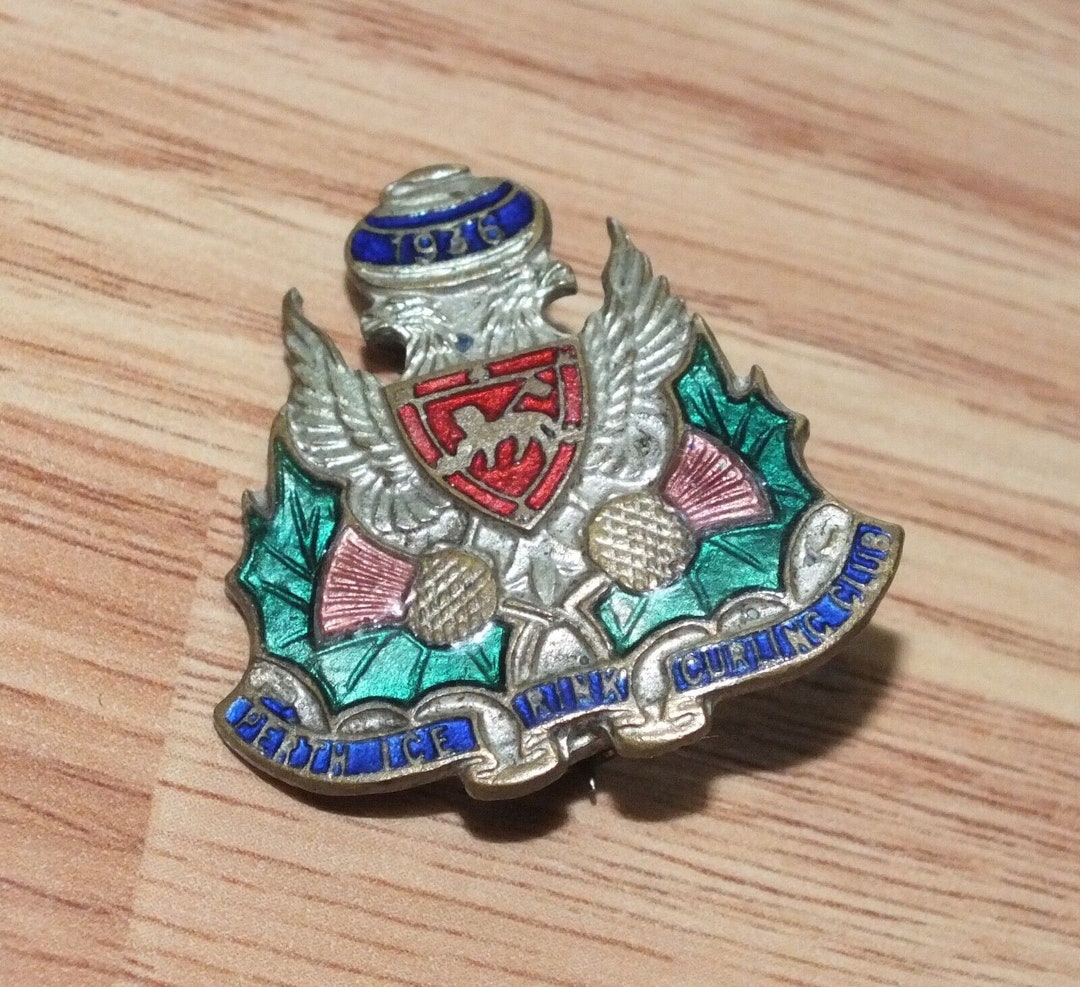 Vintage 1936 Perth Ice Rink Curling Club Collectible Sport Lapel Pin - Etsy