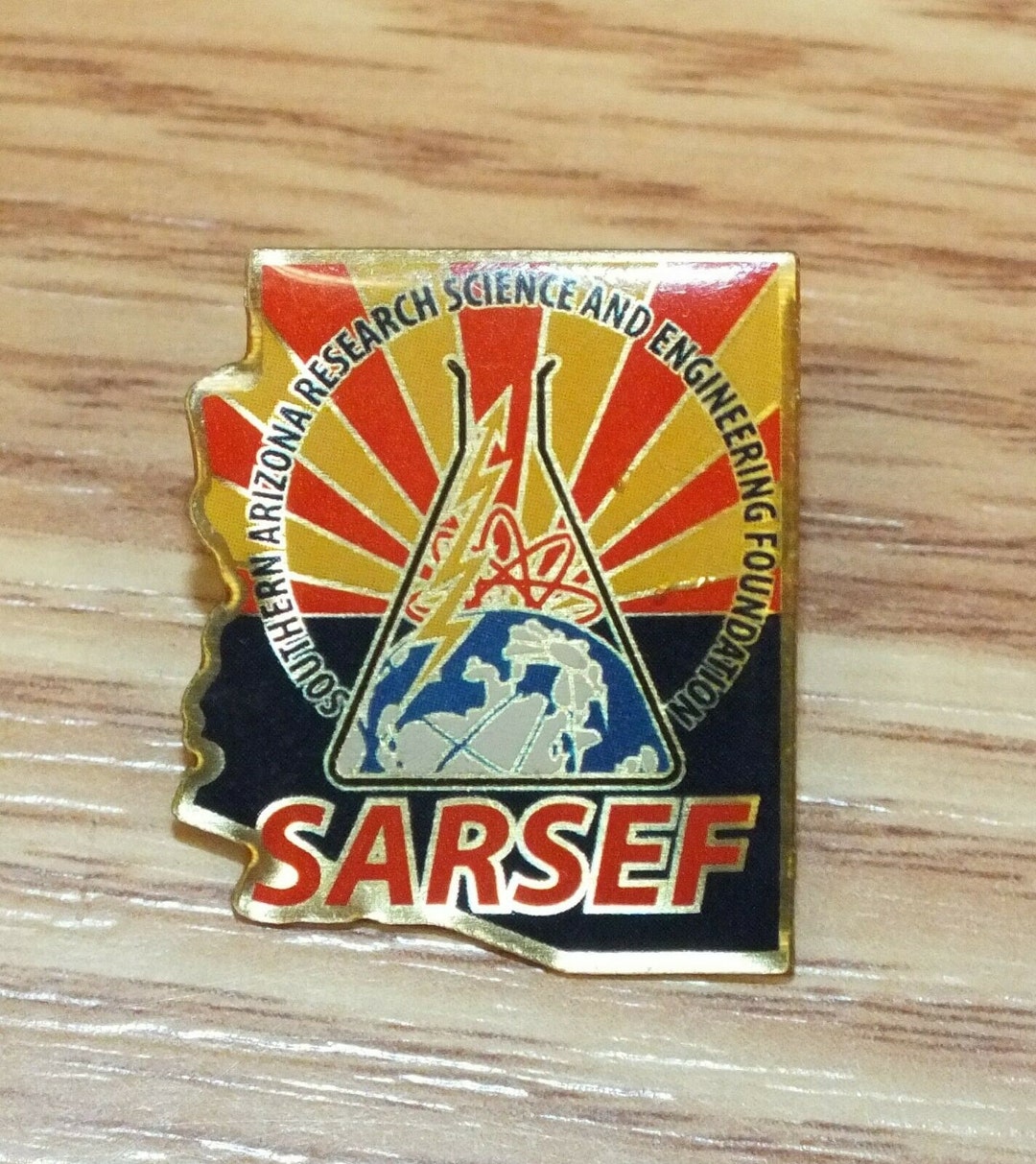 Vintage SARSEF Science and Engineering Foundation Collectible Enamel ...