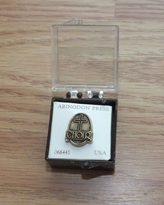 Vintage christian church lapel - Gem