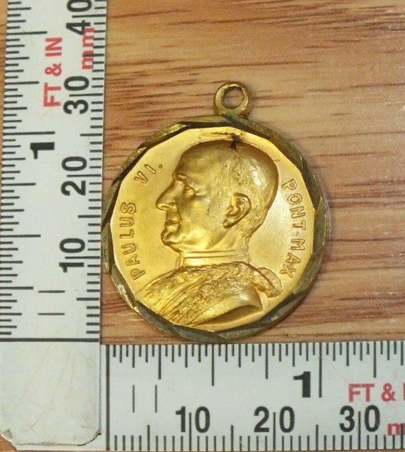 Vintage Gold Tone Paulus VI, Pont-Max Collectible Rom… - Gem