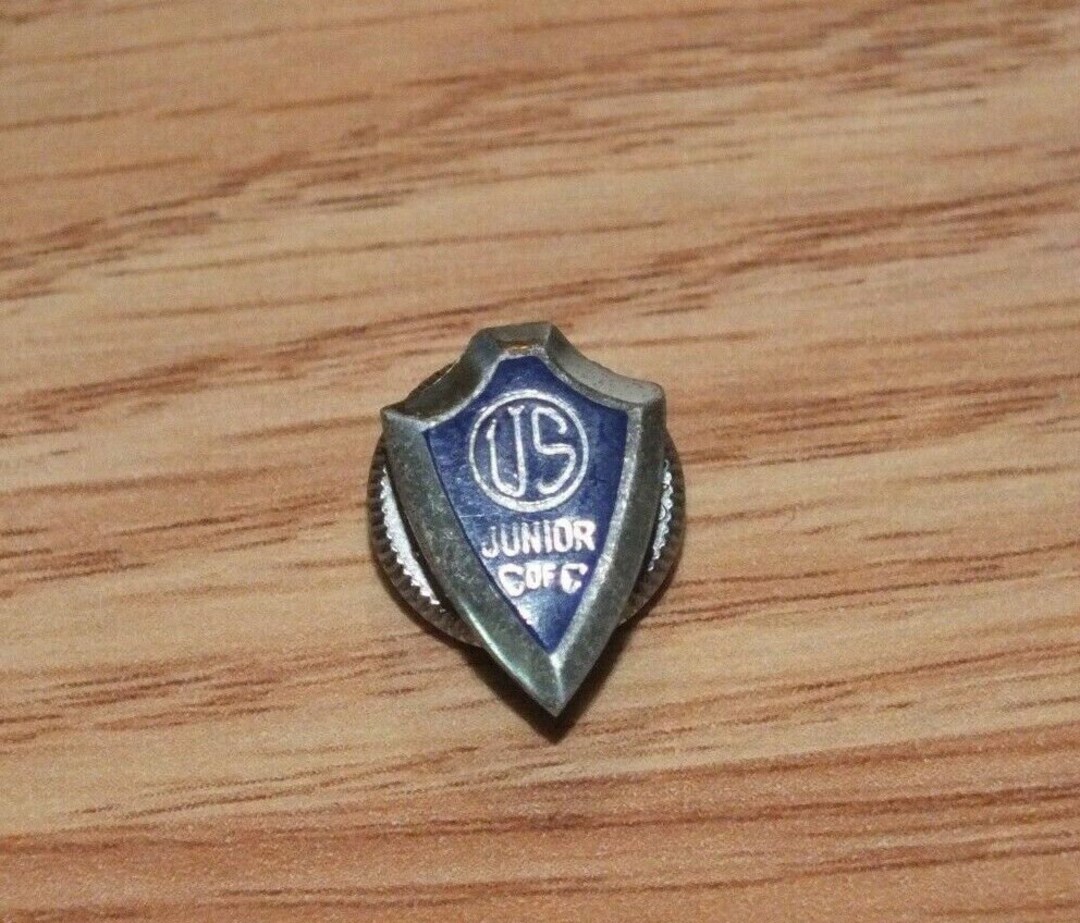 Small Vintage Blue & Silver Tone Junior C of C Collectible Lapel Pin - Etsy