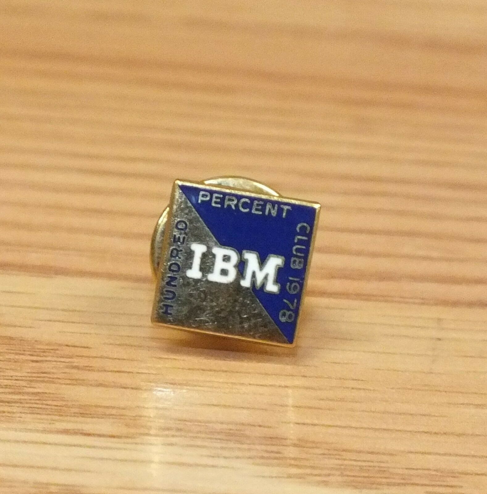 Vintage 1978 IBM Hundred Percent Club Collectible 1/10 10K Gold Lapel ...