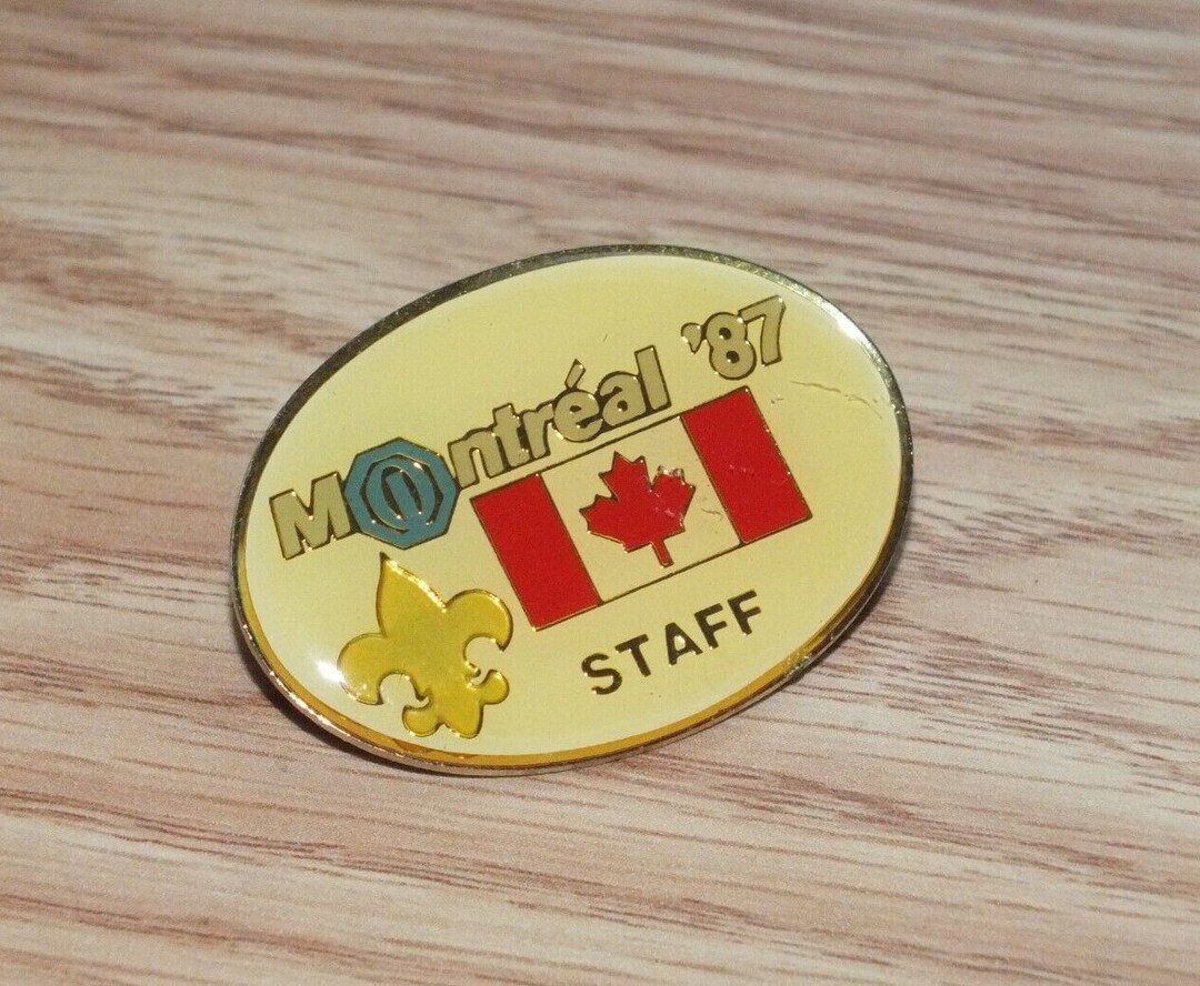 Vintage 1987 Montreal Staff Collectible Optimist International Enamel ...