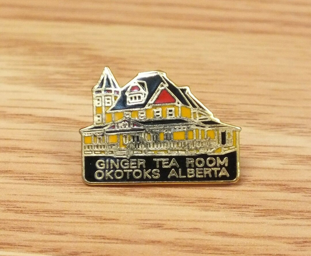 Vintage Ginger Tea Room Okotoks Alberta Collectible Multi Color Lapel ...