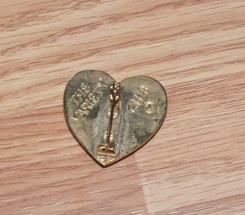Vintage 90's the Variety Club Collectible Gold Tone Heart Lapel Pin - Etsy
