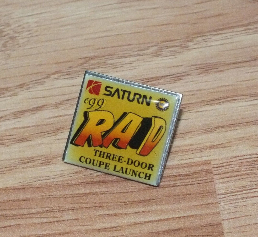 Vintage 1999 Saturn RAD Three Door Coupe Launch Collectible Lapel Pin ...