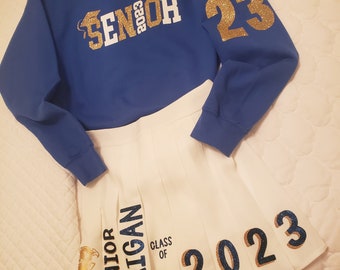 Grad Senior Skirt Set/ Grad Sweatshirt and Skirt Set - Etsy
