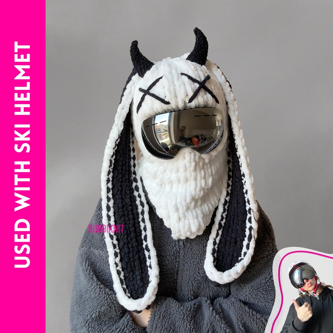 Devil Horn Helmet Cover and Helmet Protector, Unisex Balaclava Mask ...