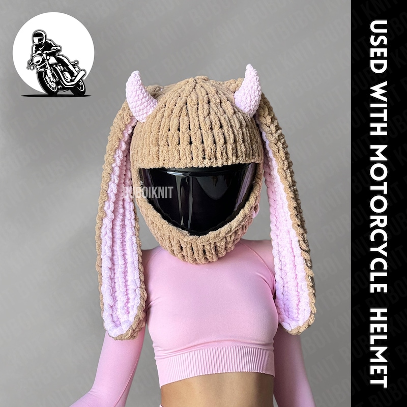 Bunny Motorcycle Helmet - Etsy