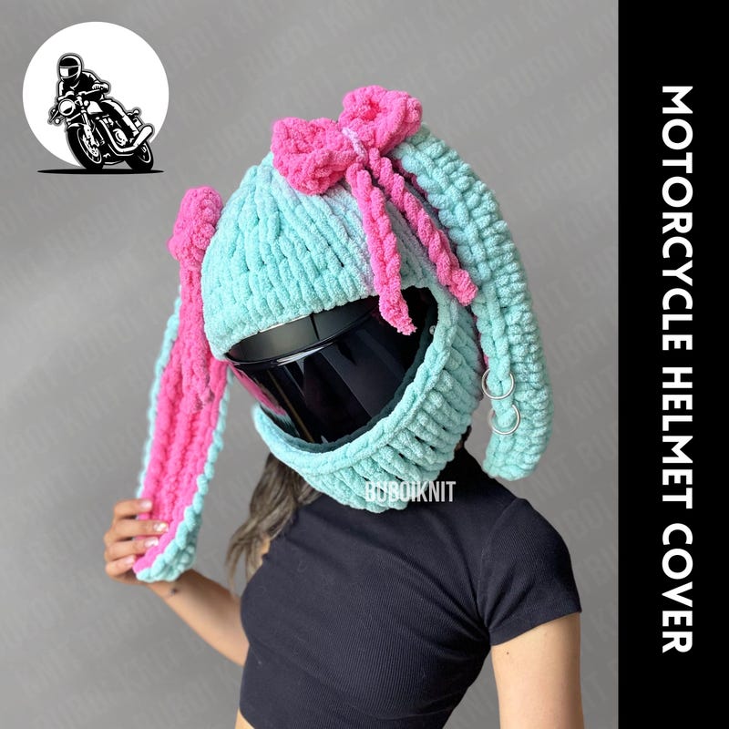 Bunny Motorcycle Helmet - Etsy