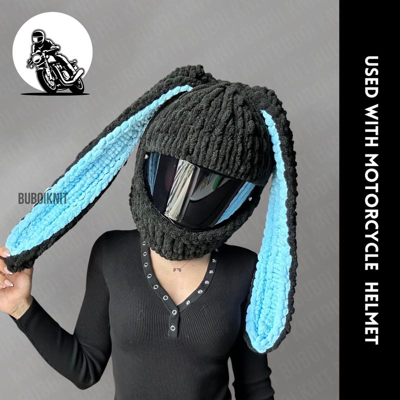 Bunny Motorcycle Helmet - Etsy