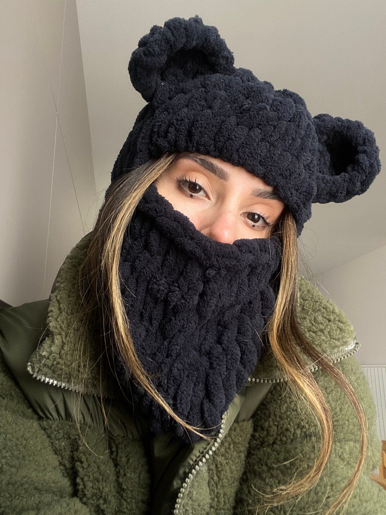 BALACLAVA Valentines Day Gift Bear Balaclava Winter Mask - Etsy