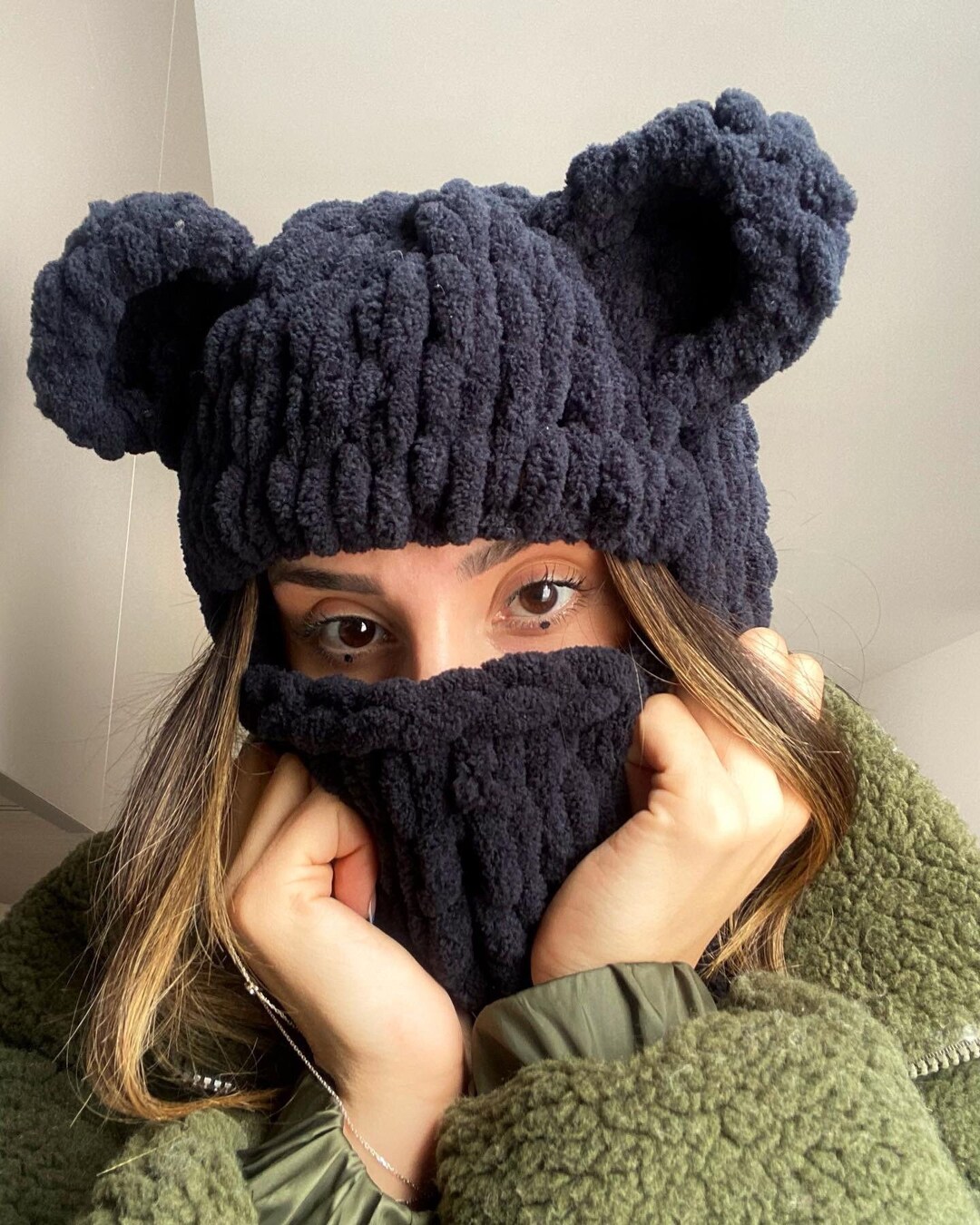 BALACLAVA Valentines Day Gift Bear Balaclava Winter Mask - Etsy