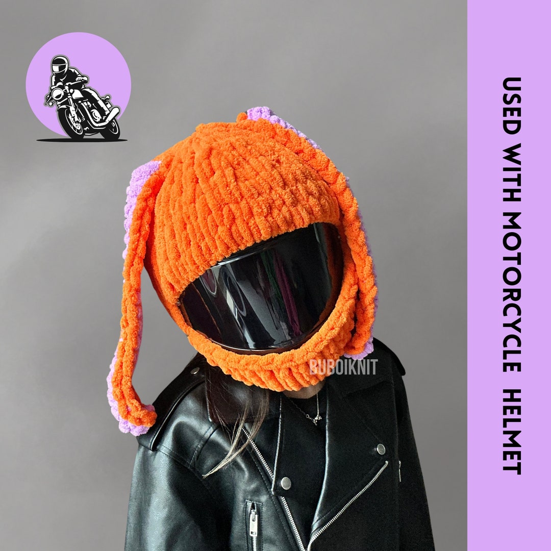 Bunny Motorcycle Helmet Mask, Motorcycle Helmet Protector, Motorcycle ...