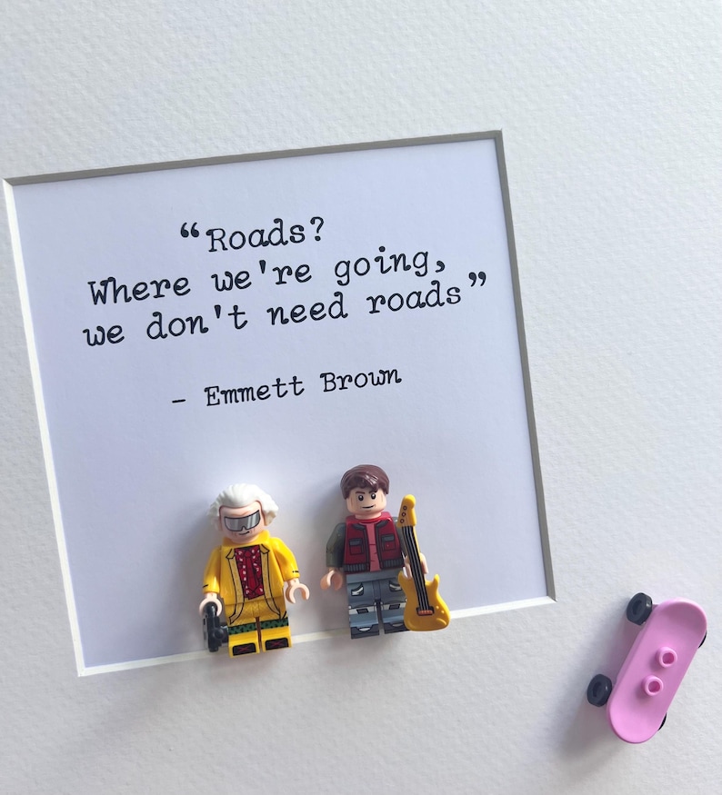 Back to the Future Personalised Gift Frame (doc Brown Marty Graduation ...