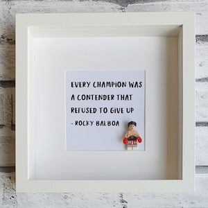 Rocky Balboa Gift Frame (boxing Boxer Gift) - Etsy