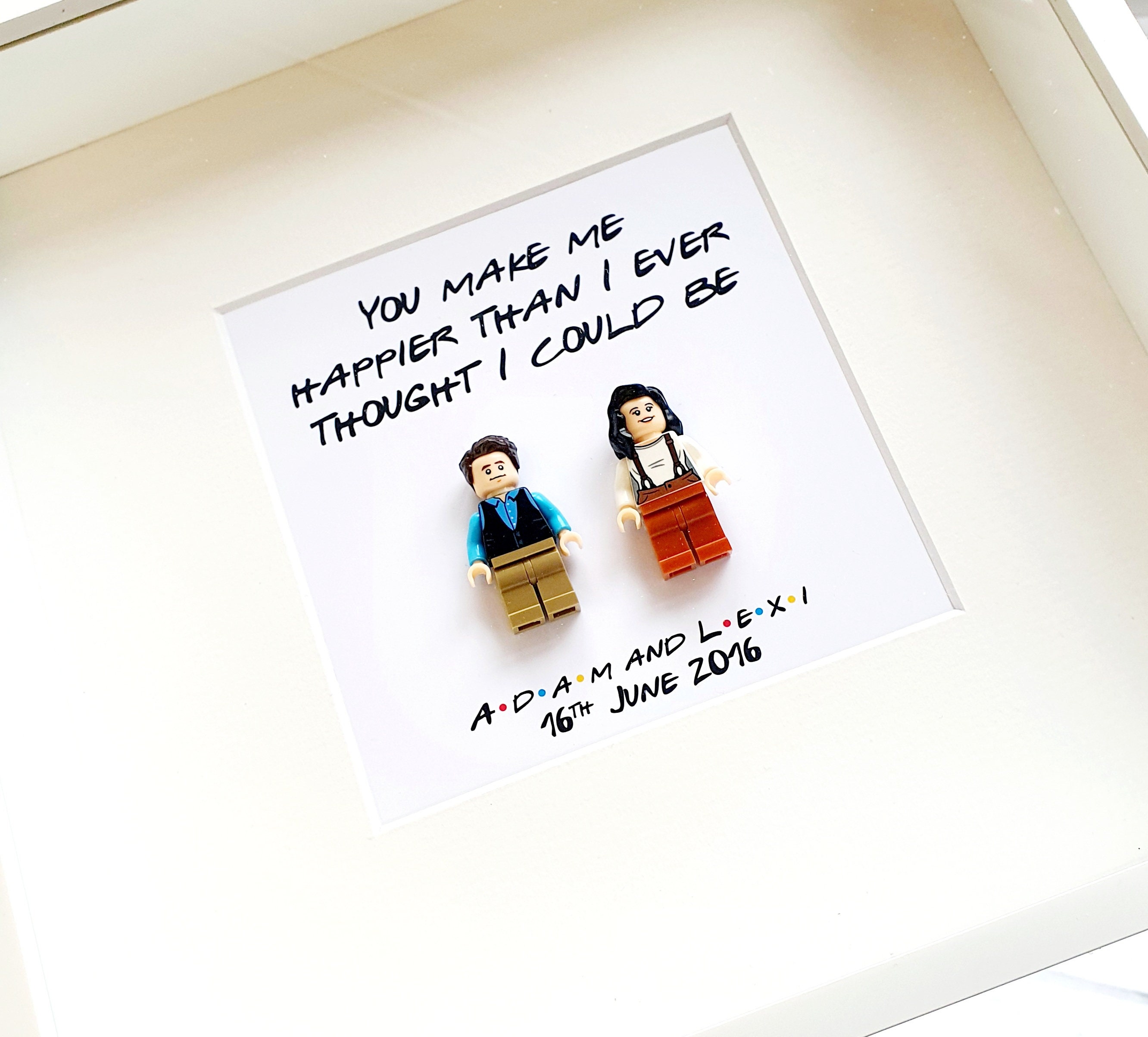 Monica & Chandler Friends Gift Frame - Etsy