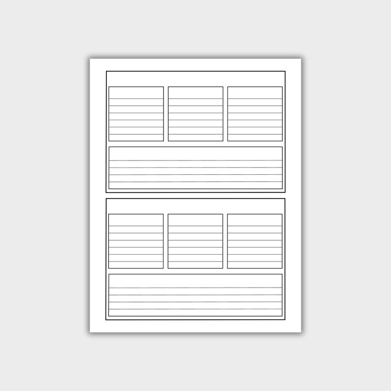 Minimalist Boxing Notes Template - Etsy