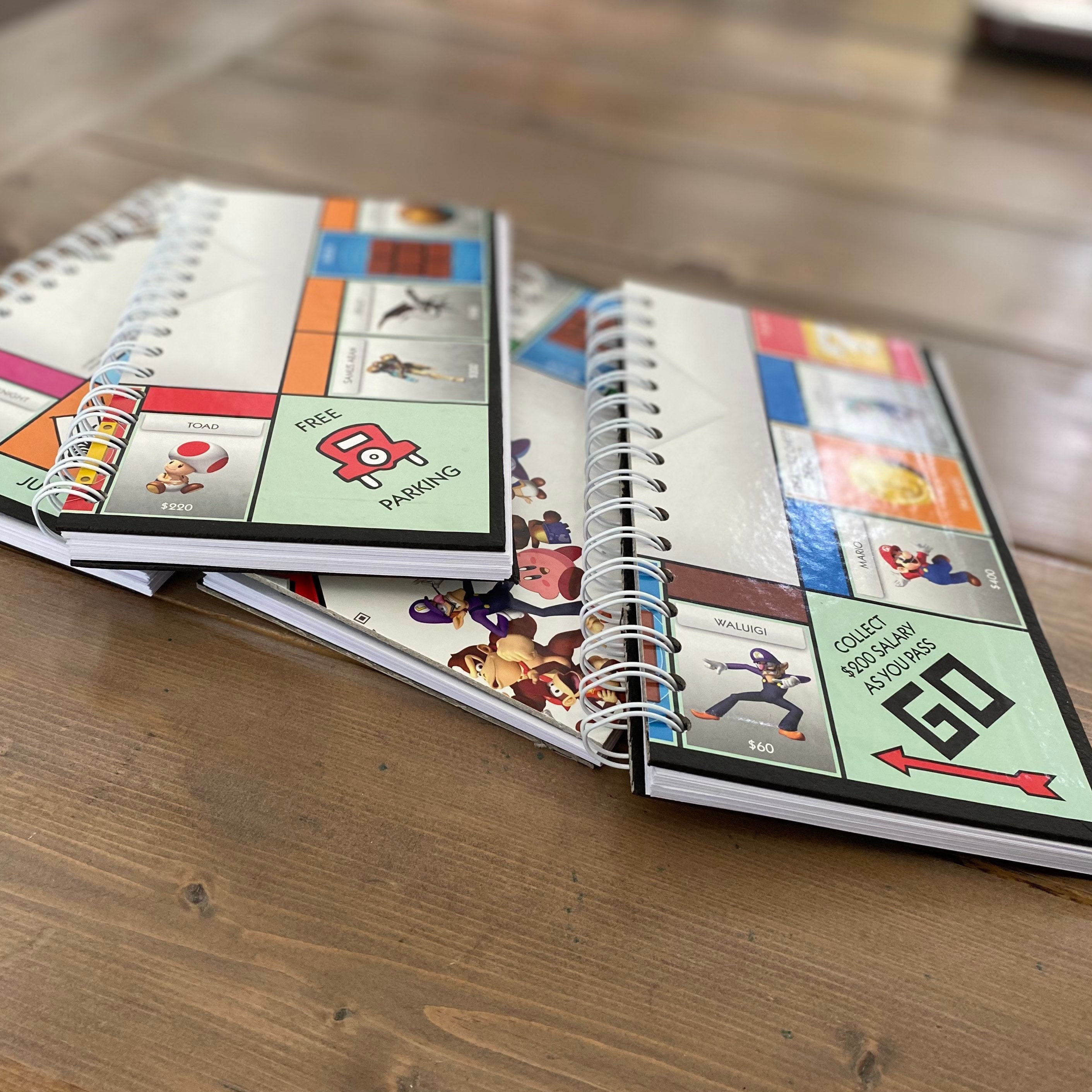 Repurposed “nintendo” Monopoly Board Journal - Etsy