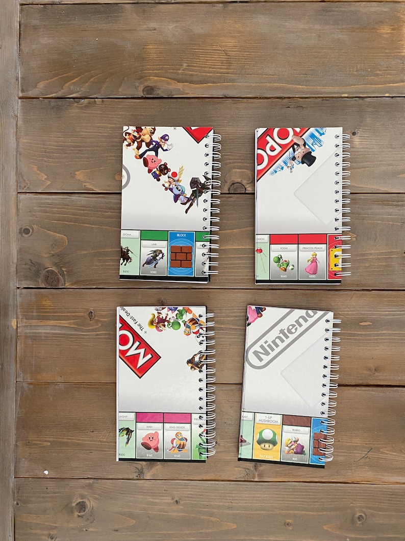 Repurposed “nintendo” Monopoly Board Journal - Etsy