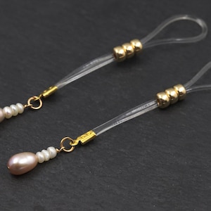 Pink Pearl Nipple Noose Jewelry: Adjustable Non Piercing Nipple Clips ...