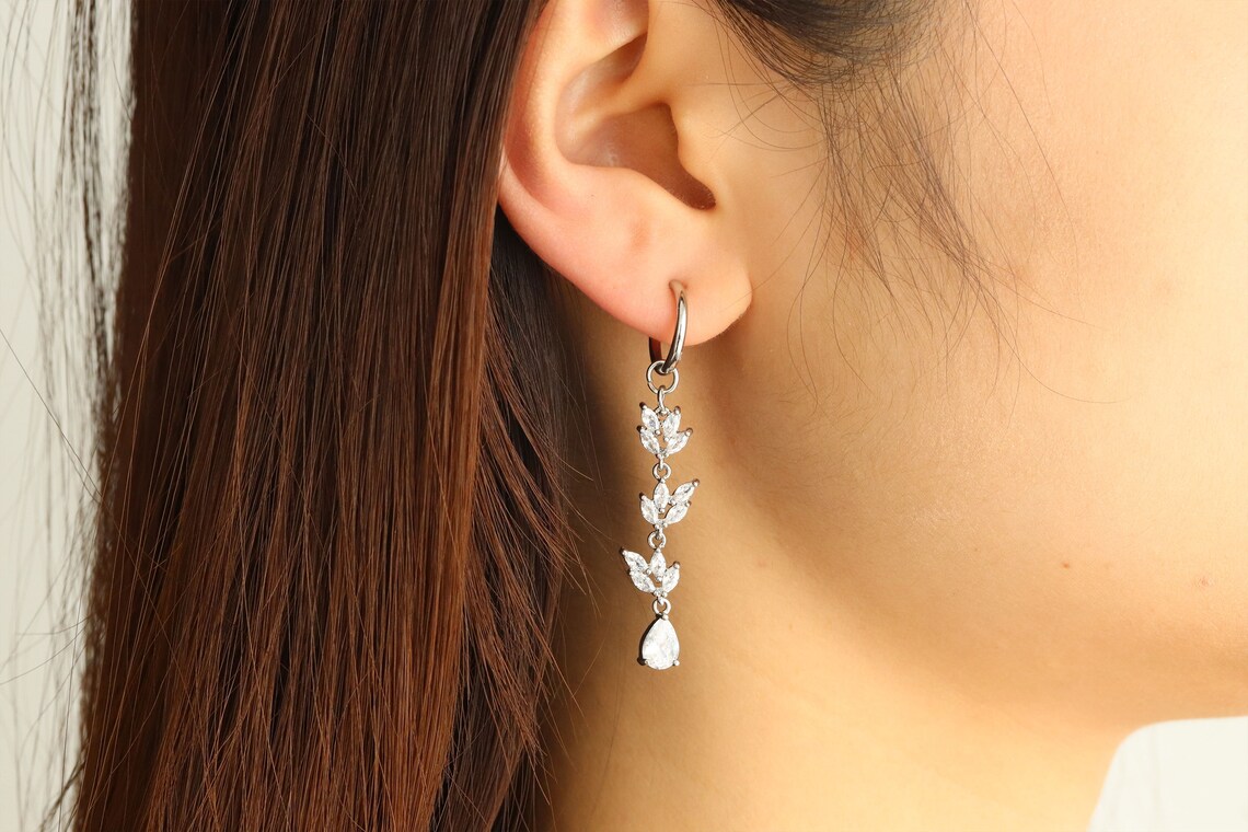 Leaf Drop Dangle Fake Belly Ring No Pierce Belly Clamp Big - Etsy