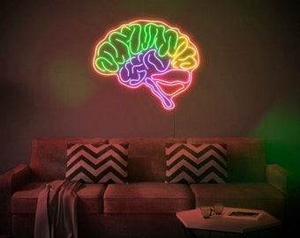 Neon Brain Light | Etsy